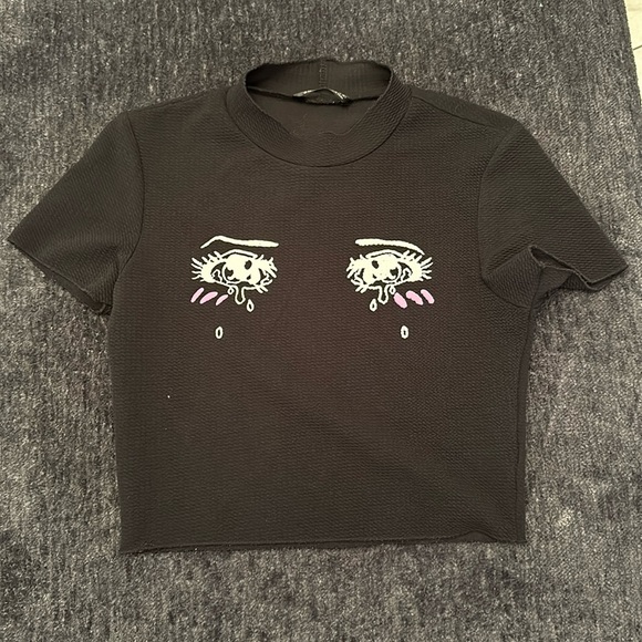 SHEIN | Tops | Shein Anime Crying Shirt | Poshmark